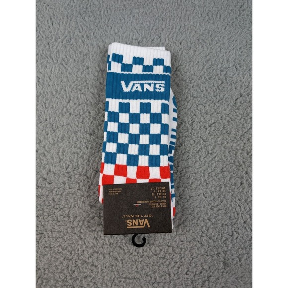 Vans | Underwear & Socks | Vans Crew Socks Mens Large 91 White Blue ...
